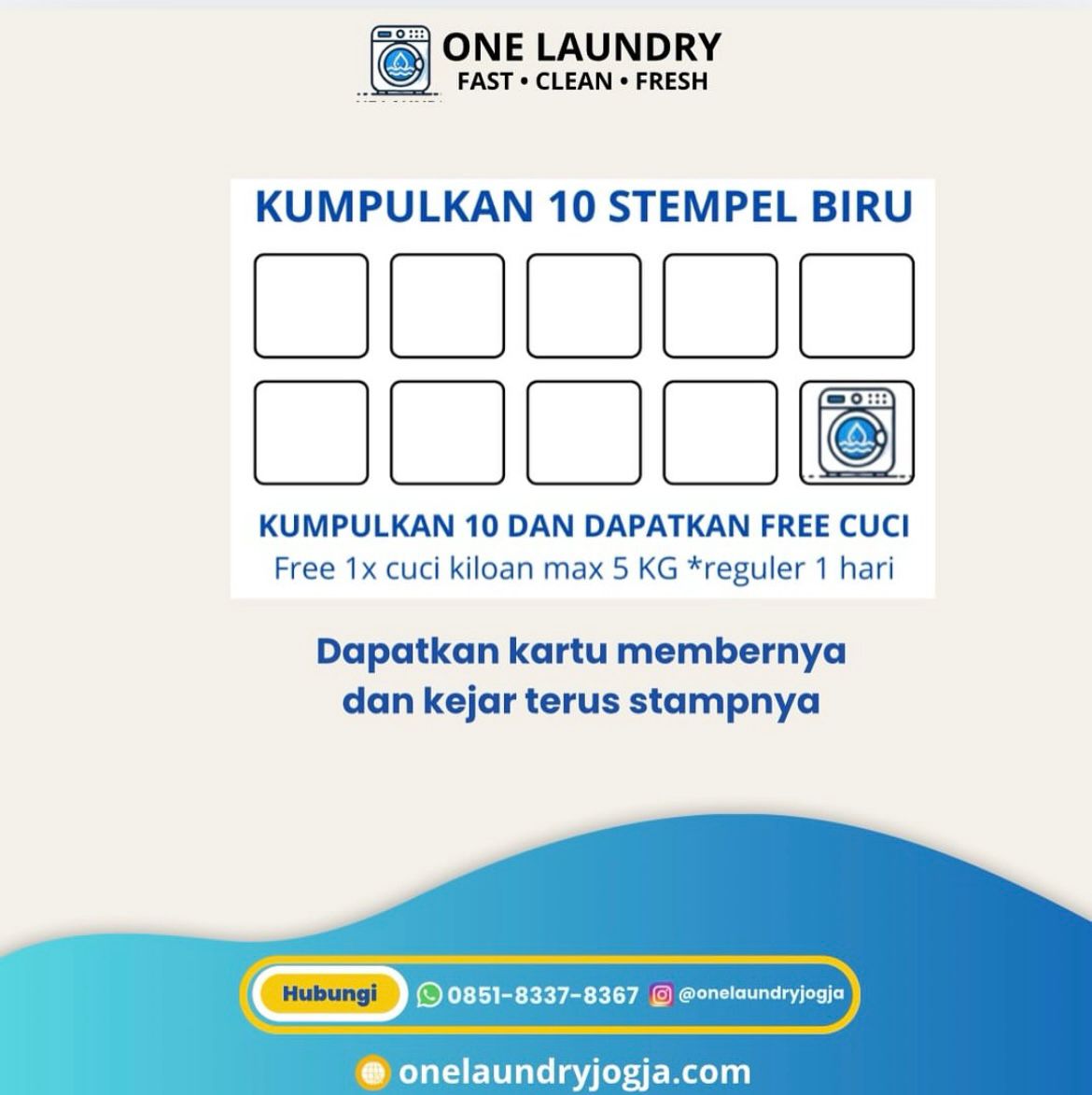 Promo Loyalti Sebagai Daya Tarik Laundry - One Laundry